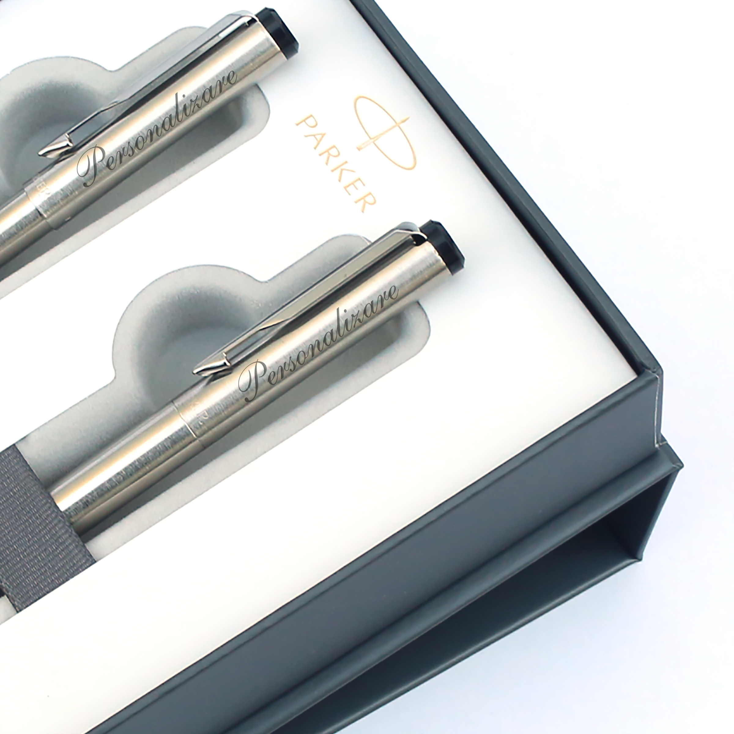 Set stilou si pix Parker Vector Royal personalizat - Seturi Parker ...