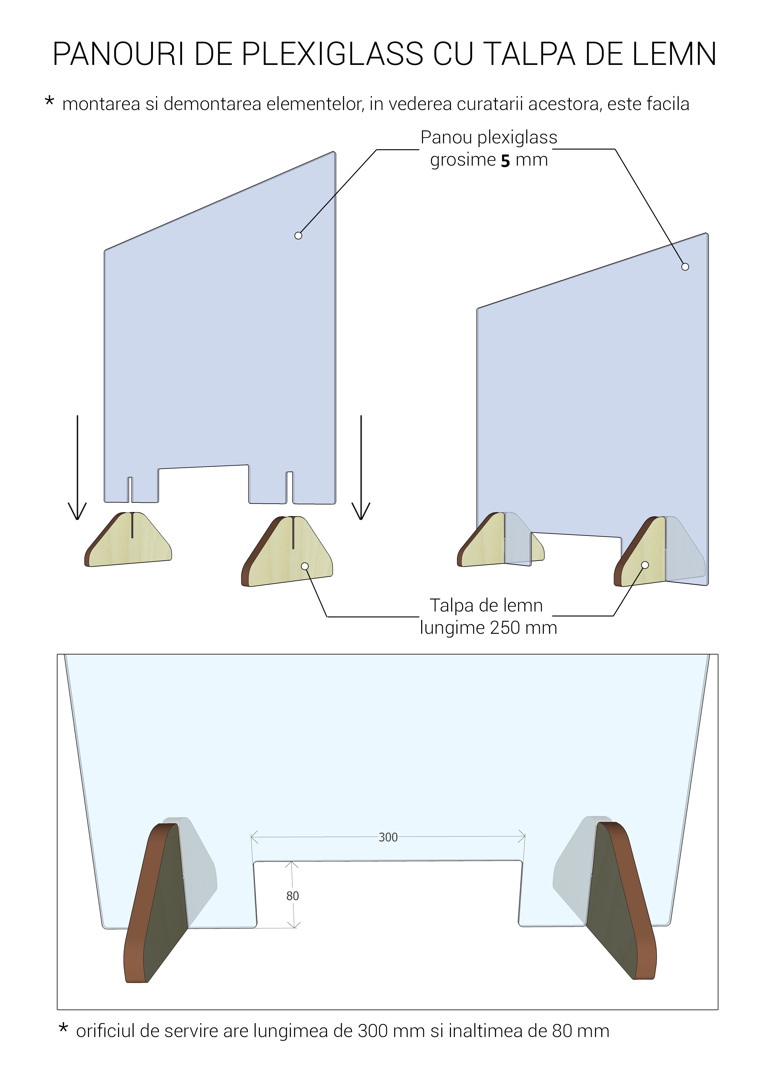 Panou plexiglas protectie casierie - Materiale protectie - Materiale ...