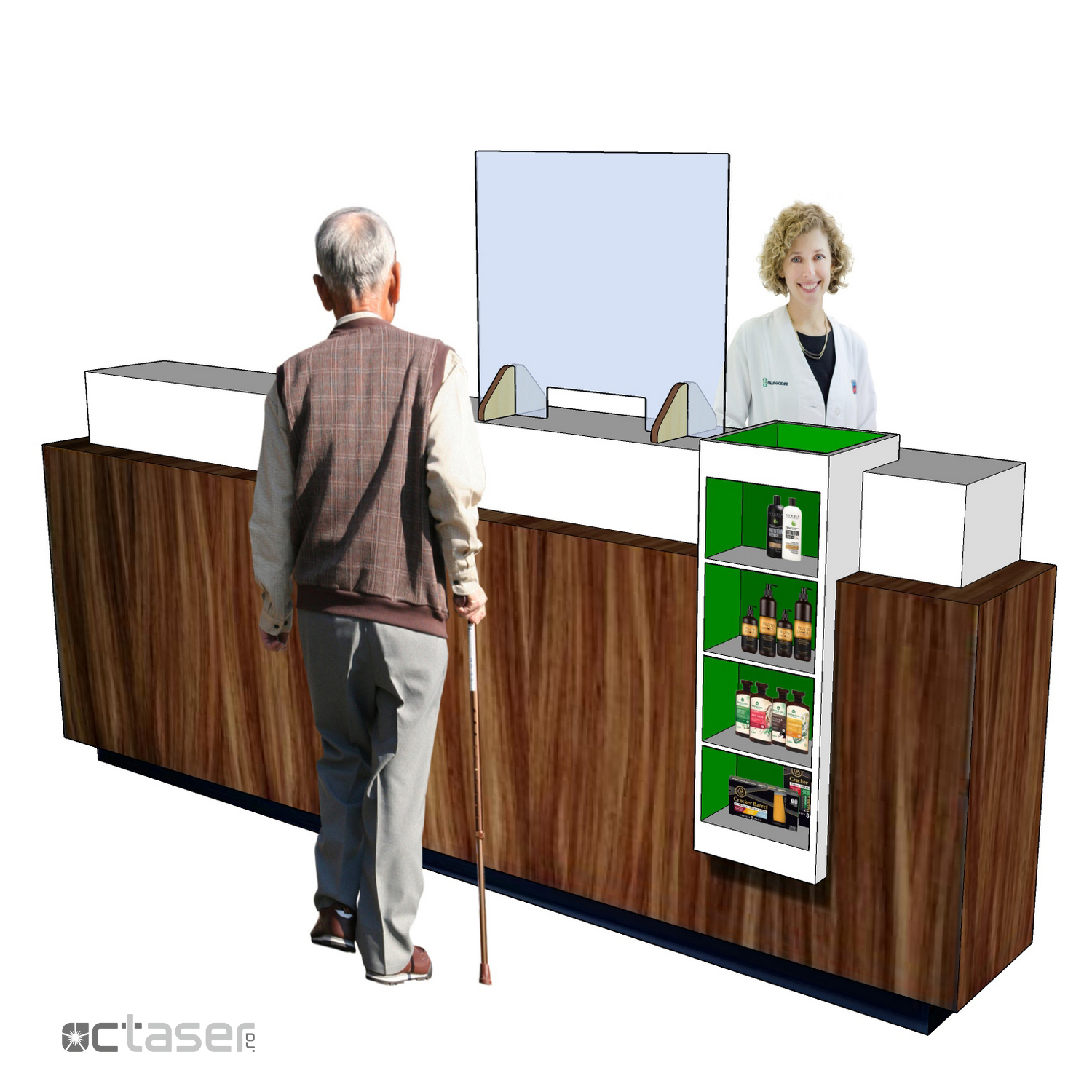 Panou plexiglas protectie casierie - Materiale protectie - Materiale ...